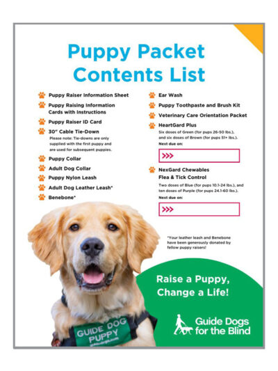 Equipment and Supplies | Guide Dogs for the Blind